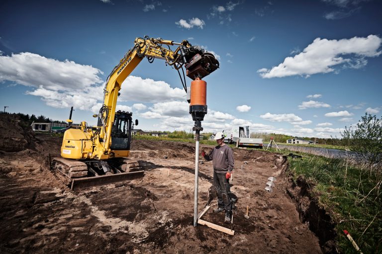 Vibrationsfri fundering med skruefundamenter | GeoPile®